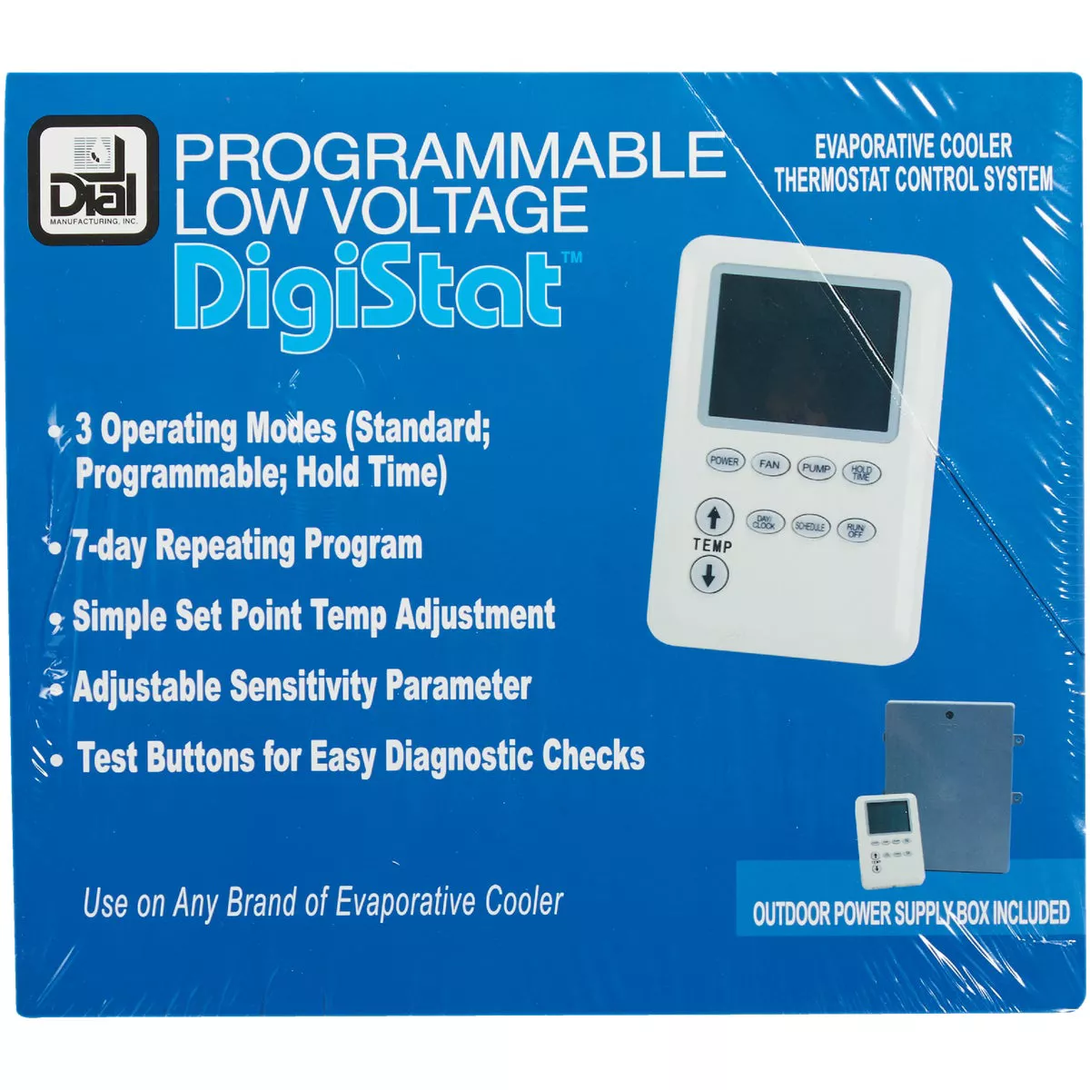 Dial DigiStat Programmable Low Voltage Evaporative Cooler Thermostat ...