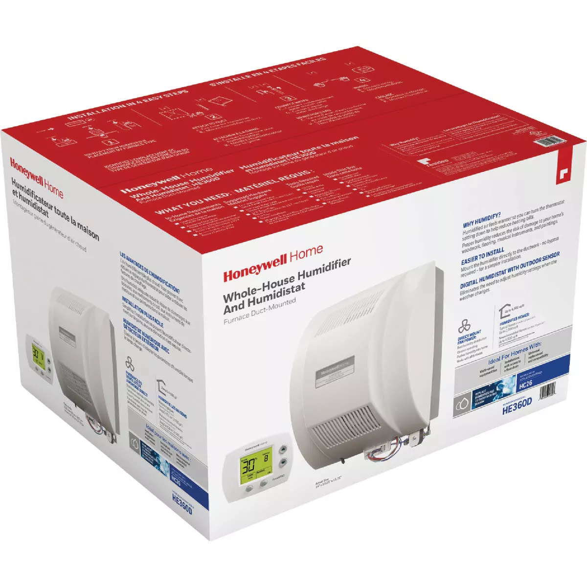 Honeywell Home Whole House Fan Powered Furnace Humidifier | True Value ...