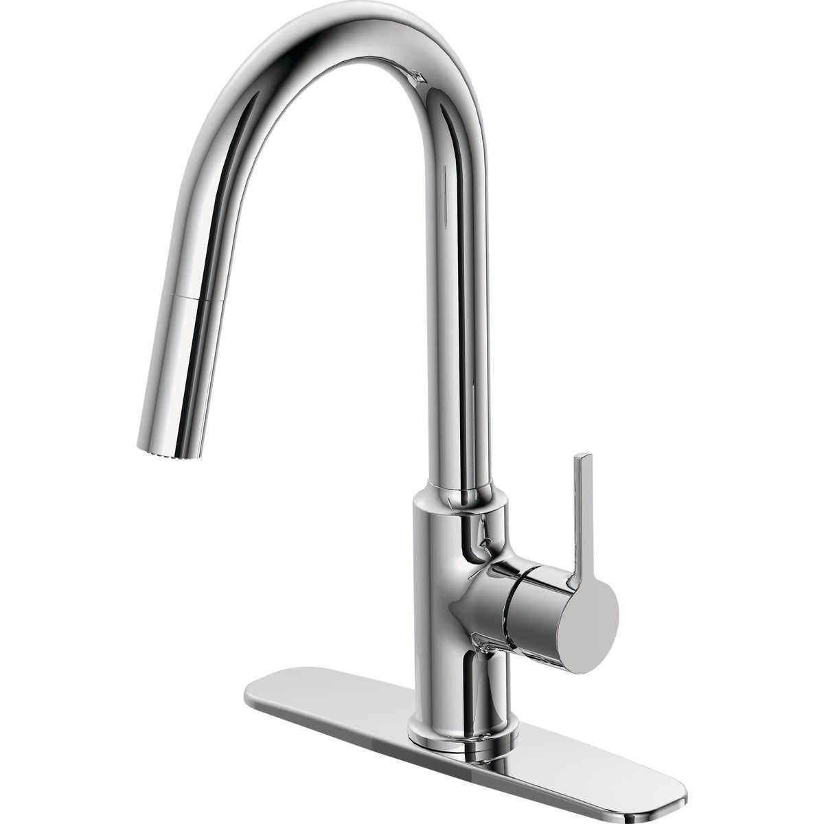 Home Impressions Contemporary Builder 1-Handle Lever Pull-Down Kitchen ...