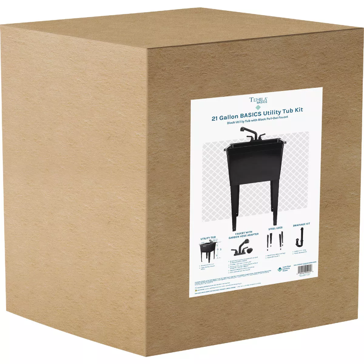 Tehila 21 Gal. Black Utility Sink | True Value Hardware