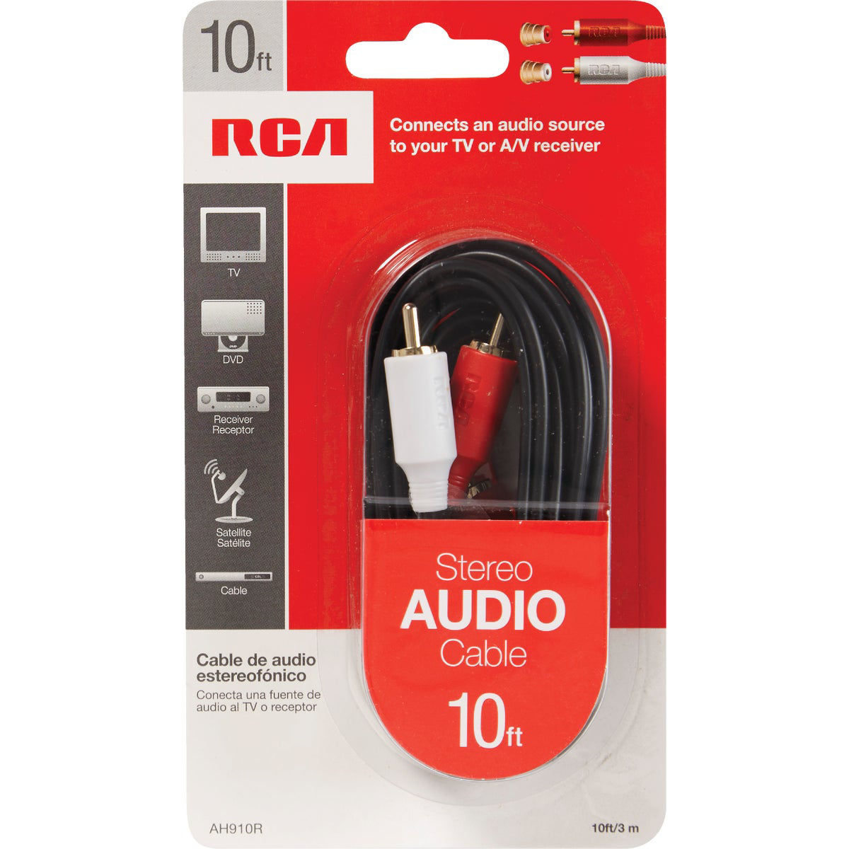 RCA 10 Ft. Black Stereo Audio Cable | Do it Best