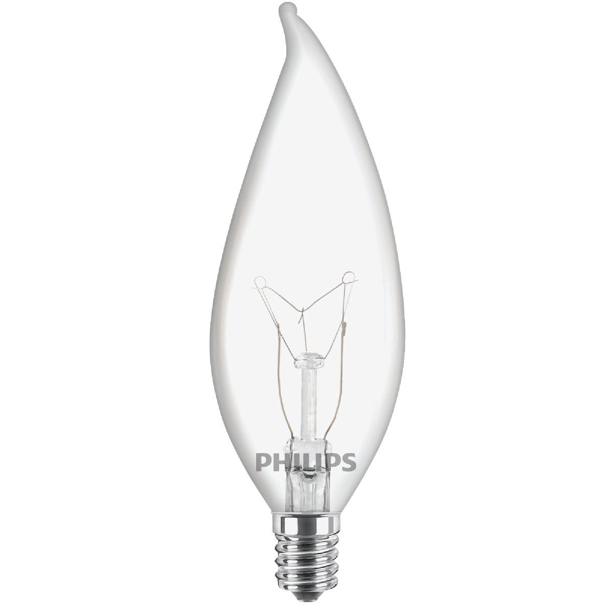 Philips DuraMax 40W Clear Candelabra BA9 Incandescent Bent Tip Light ...