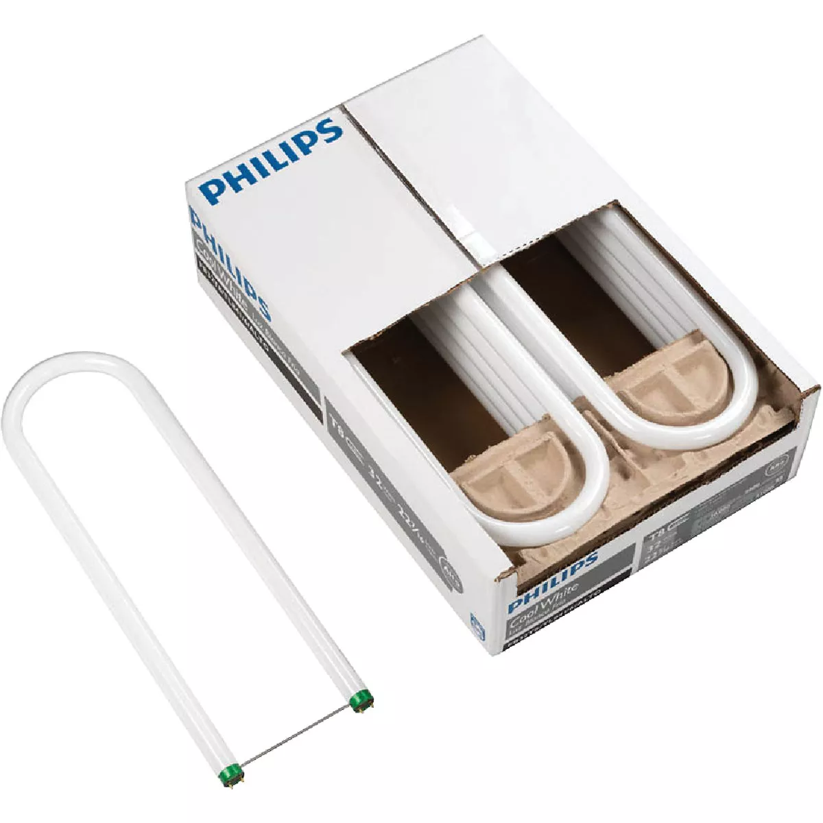 Philips 32W 24 In. Cool White T8 Medium Bi-Pin U-Bent Fluorescent Tube ...