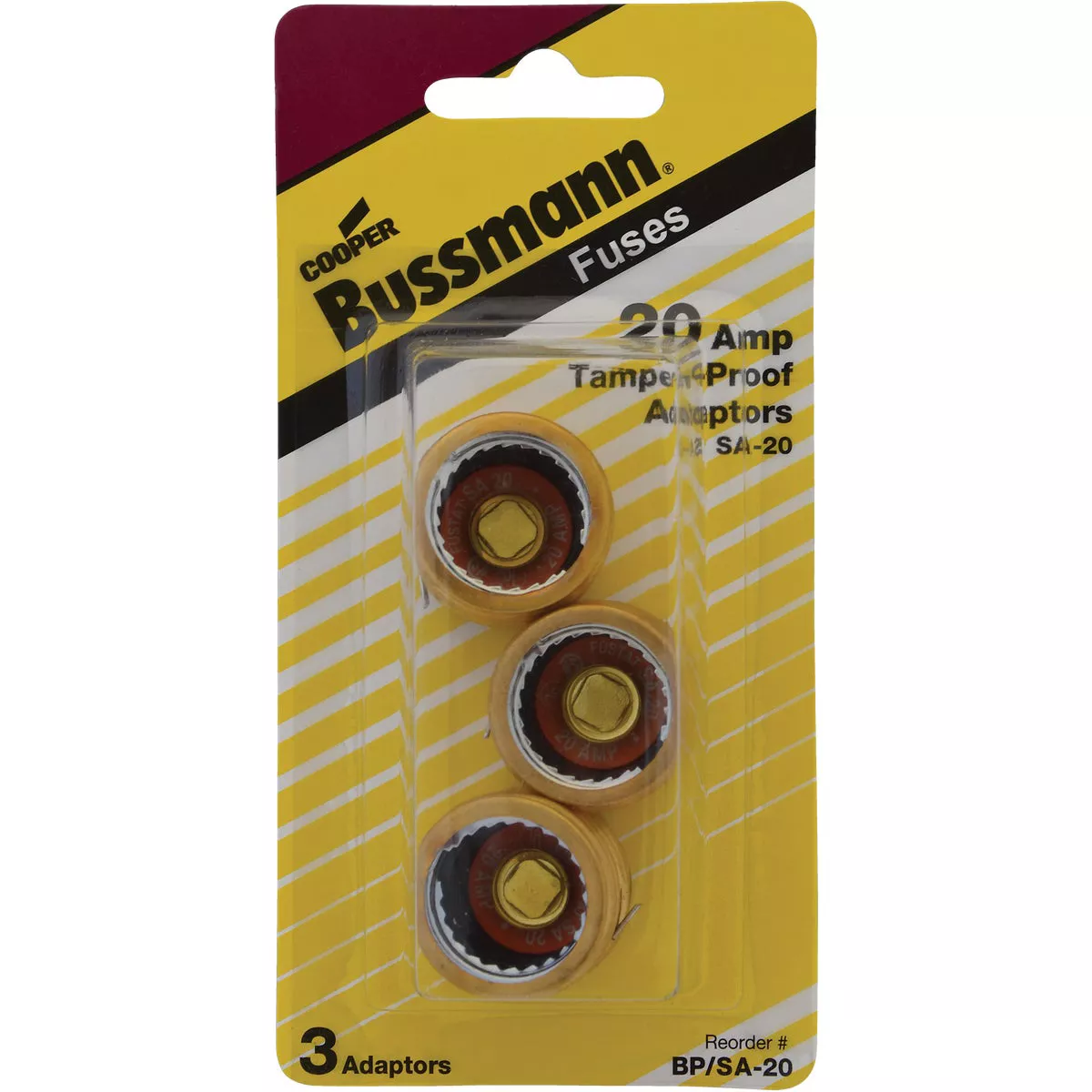Bussmann Plug Rejection S-20 Fuse Adapter (3-Pack) | Do it Best