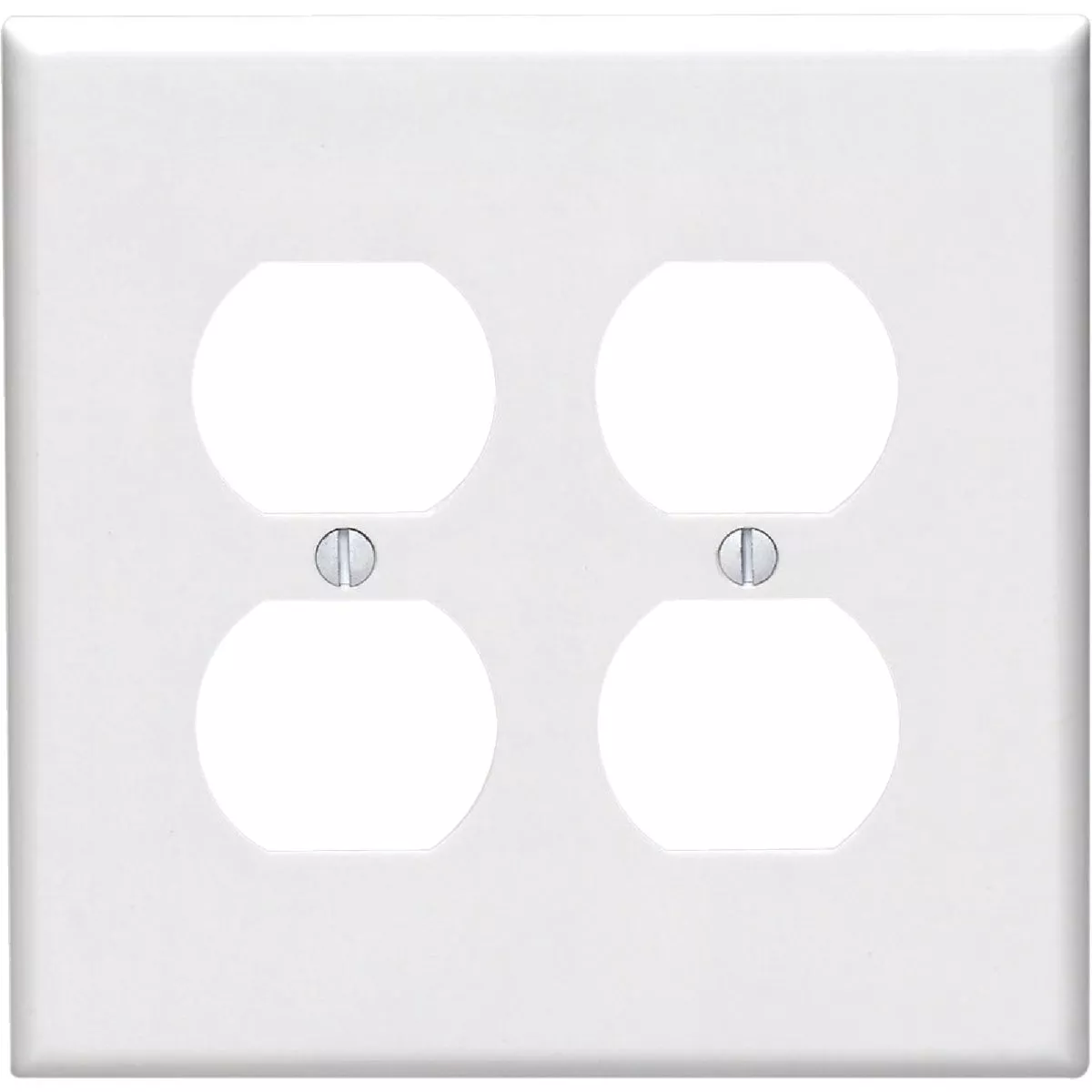 Leviton Mid-Way 2-Gang Smooth Plastic Outlet Wall Plate, White | True ...