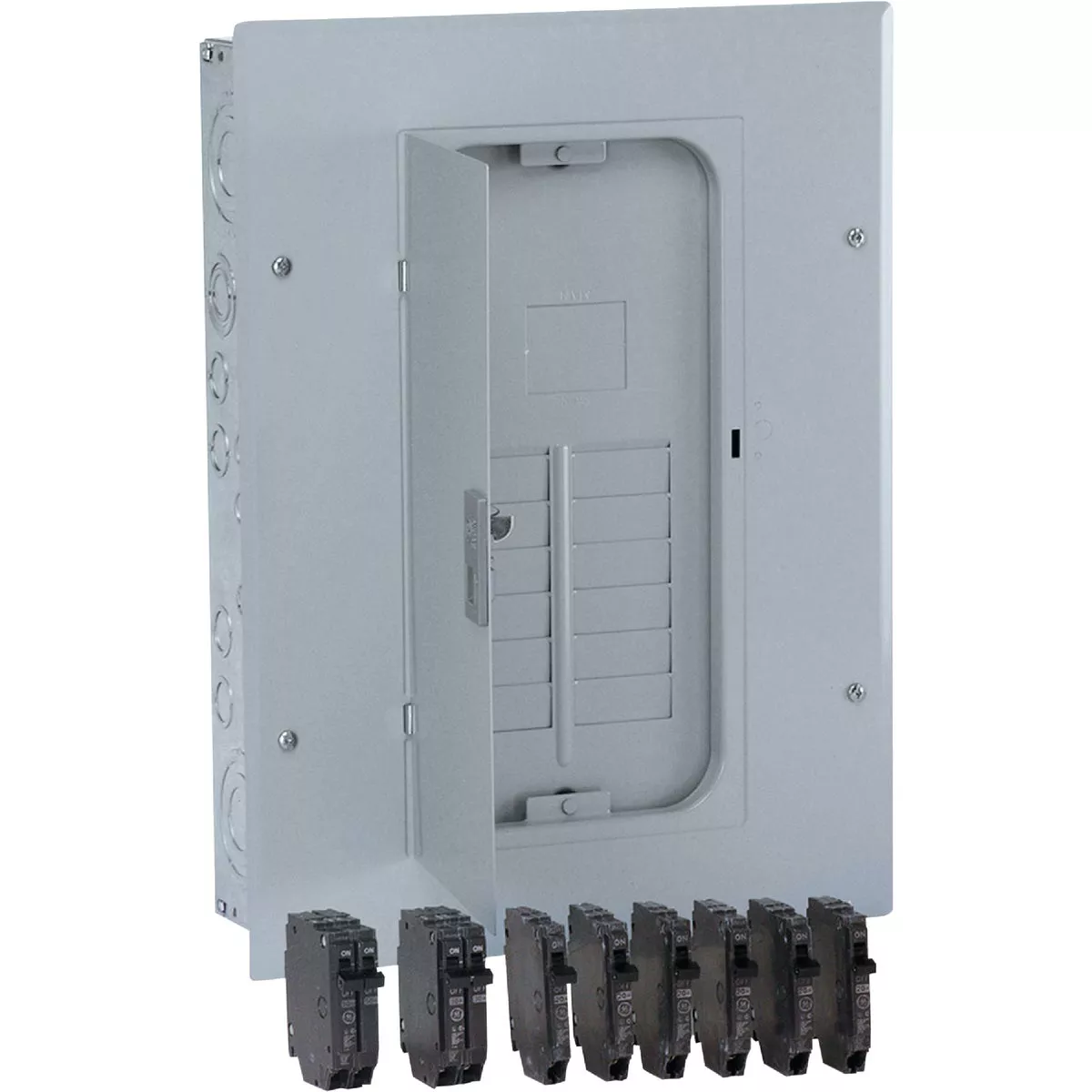 GE PowerMark Gold 125A 12-Space 24-Pole Indoor Main Lug Load Center ...