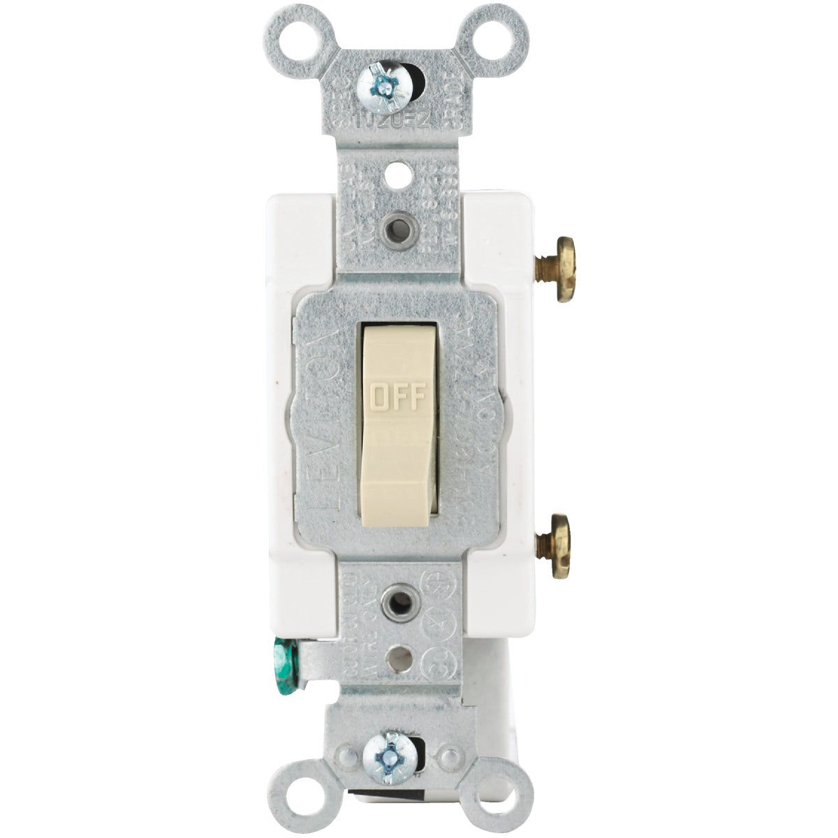 Leviton Commercial Grade 15 Amp Toggle Single Pole Switch, Ivory | Do ...