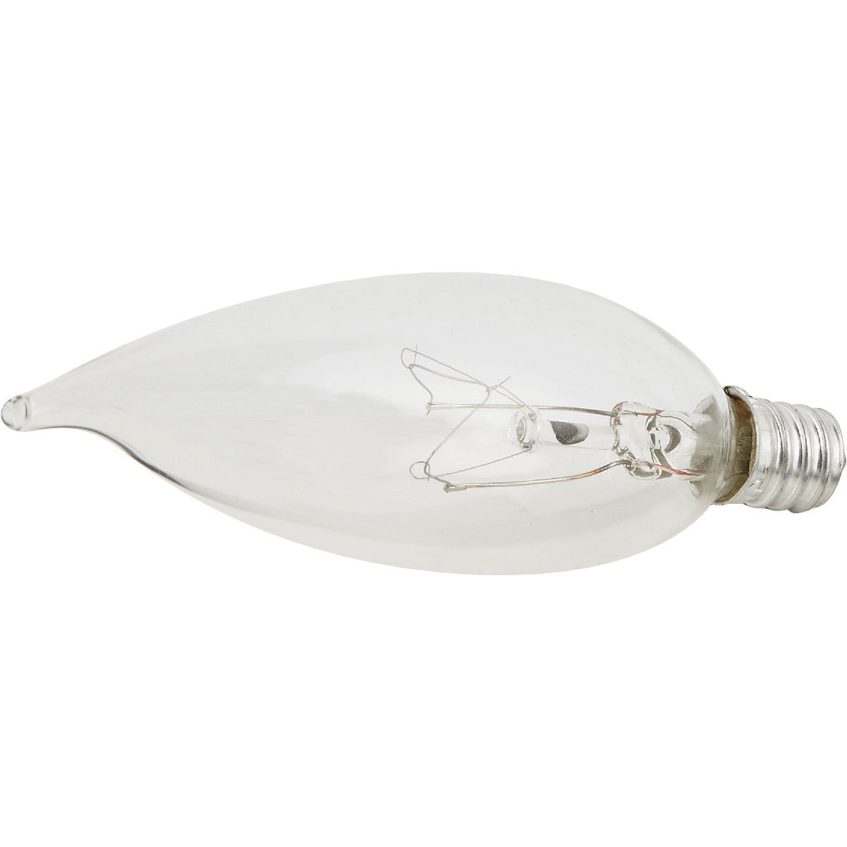 Philips DuraMax 25W Clear Candelabra Base BA9 Incandescent Bent Tip ...