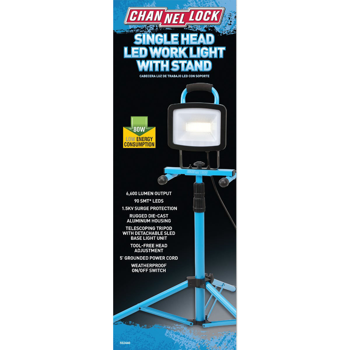 Channellock 6600 Lm. LED Tripod Stand-Up Work Light | Do it Best