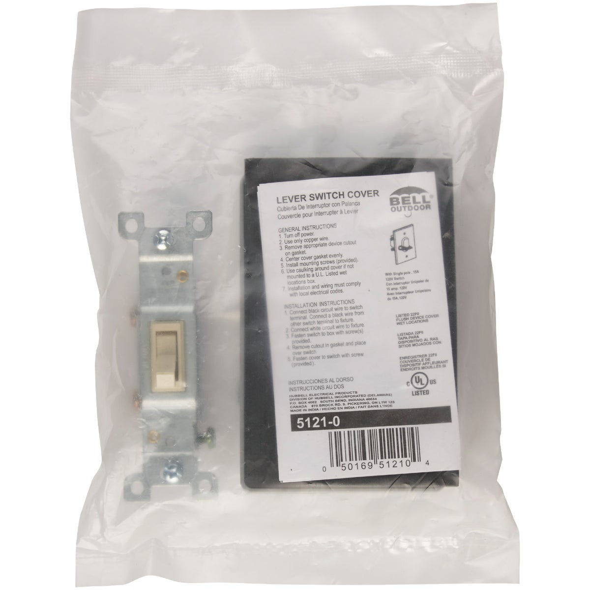 Bell Gray Single Gang Vertical Mount Outdoor Switch Cover | Do it Best