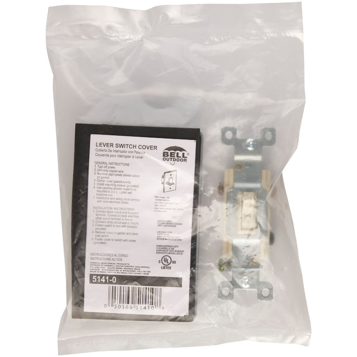 Bell Gray 3-Way Vertical Mount Outdoor Switch Cover | Do it Best