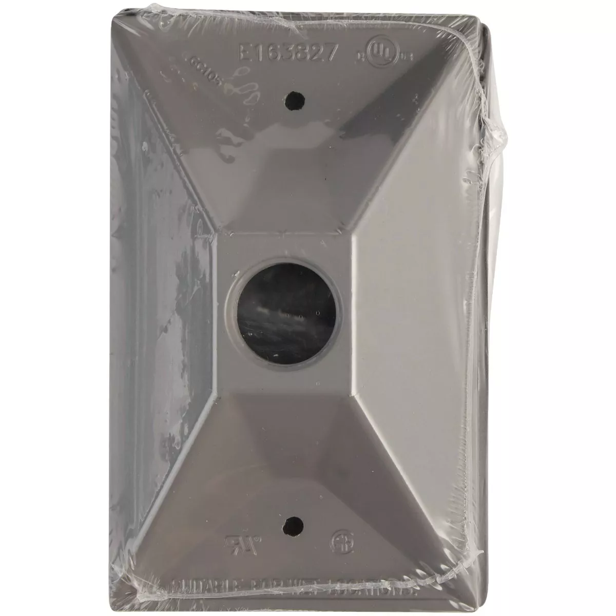 Bell Single Gang Rectangular Die-Cast Metal Gray Weatherproof Cluster ...