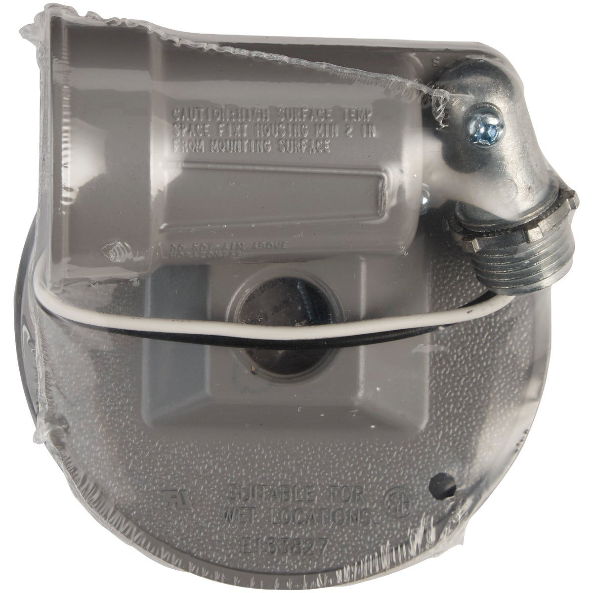 Bell Gray 150W Die-Cast Metal Round Weatherproof Single Outdoor ...