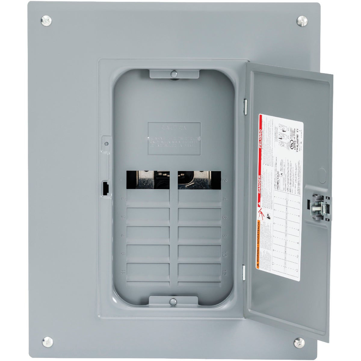 Square D Homeline 125A 8-Space 16-Circuit Indoor Main Lug Plug-on ...