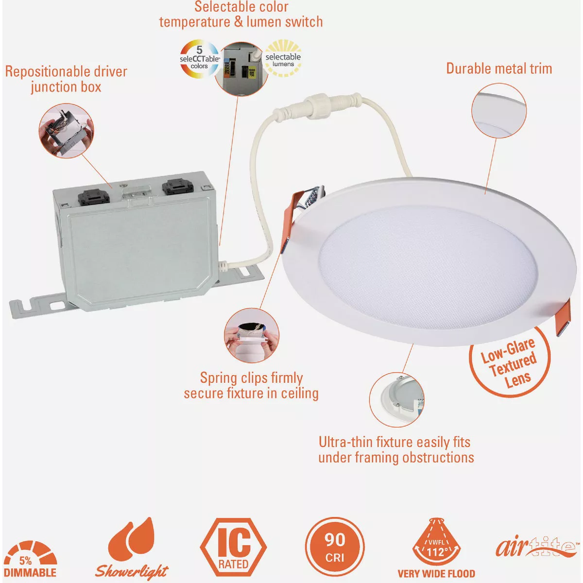 Halo 6 In. Selectable CCT Integrated LED Downlight | Do it Best