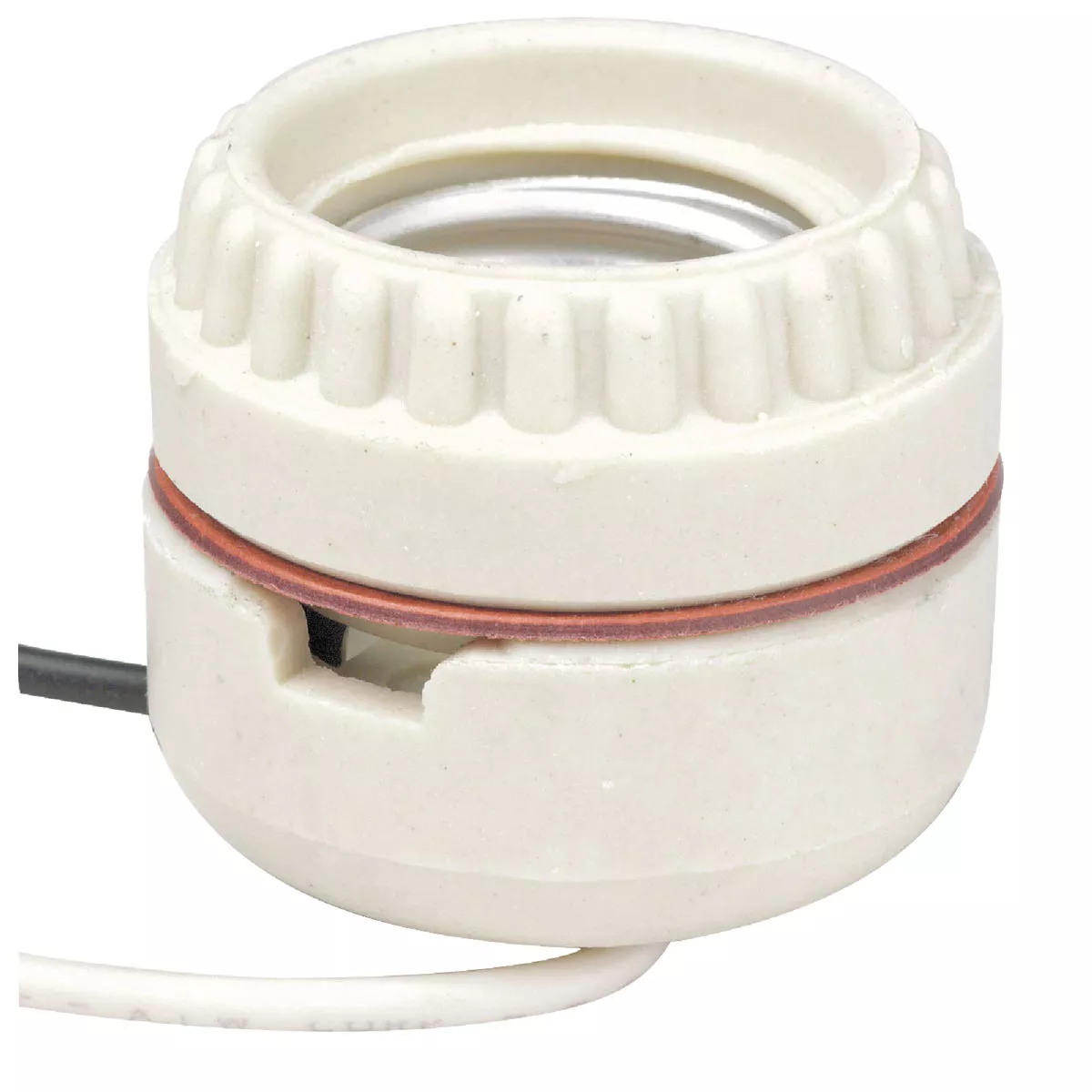 Leviton Keyless Medium Base White Porcelain Lamp Socket | Do it Best