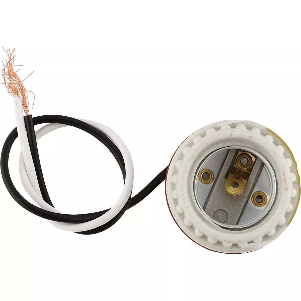 Leviton Keyless Medium Base White Porcelain Lamp Socket | True Value ...