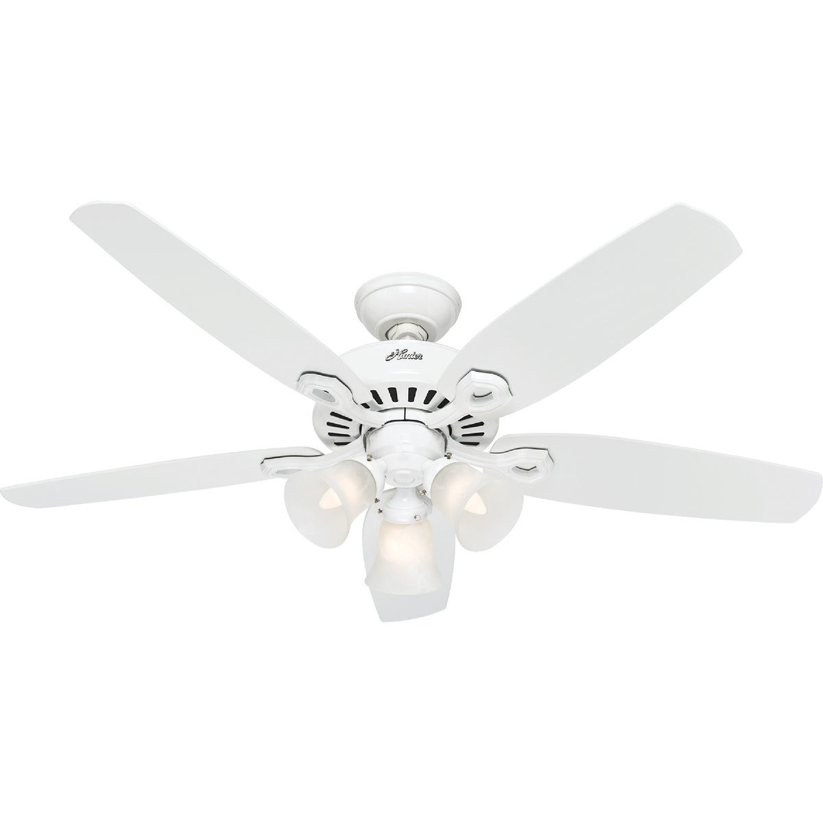 Hunter Builders Plus 52 In. White Ceiling Fan with Light Kit | Do it Best