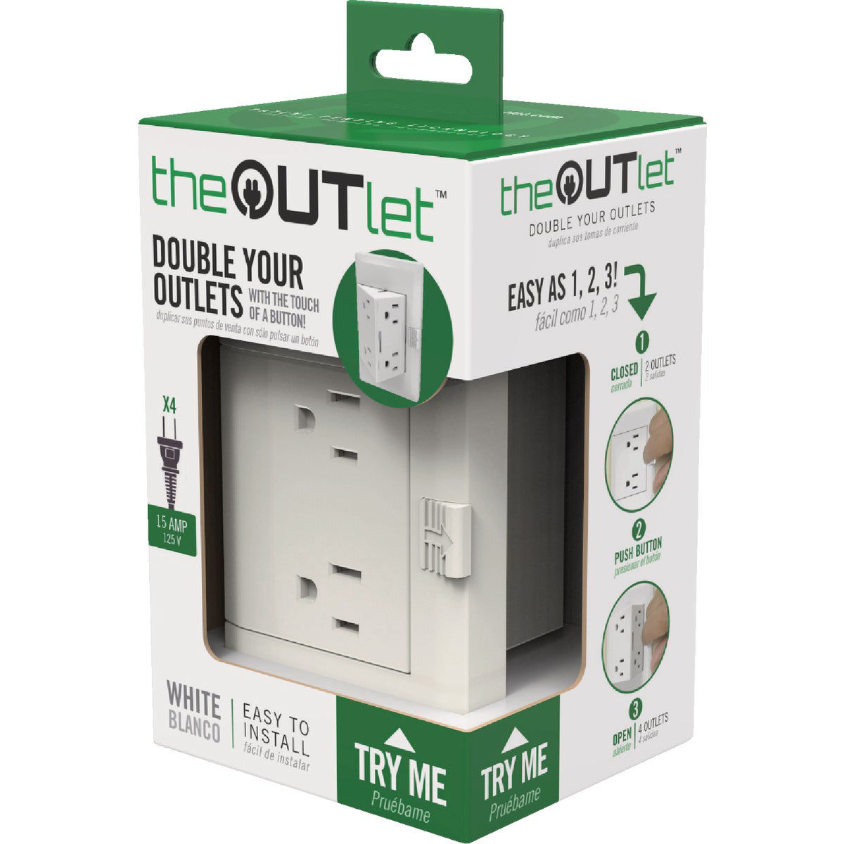 theOUTlet 15A White Residential Tamper Resistant Permanent Outlet ...
