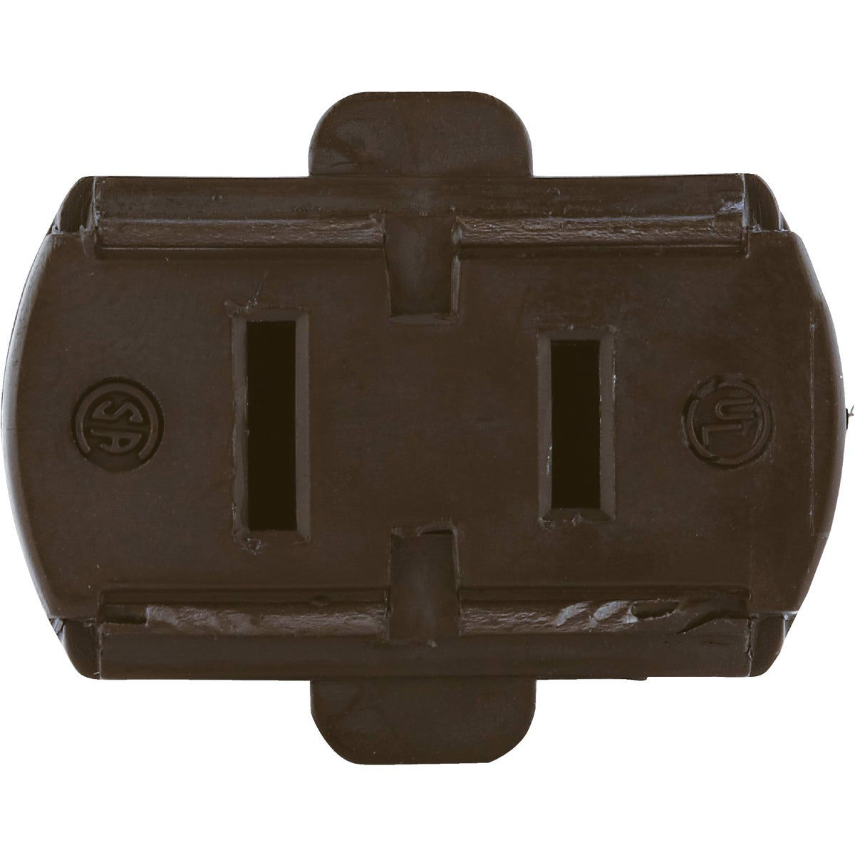 Leviton 15A 125V 2-Wire 2-Pole Hinged Cord Connector, Brown | Do it Best