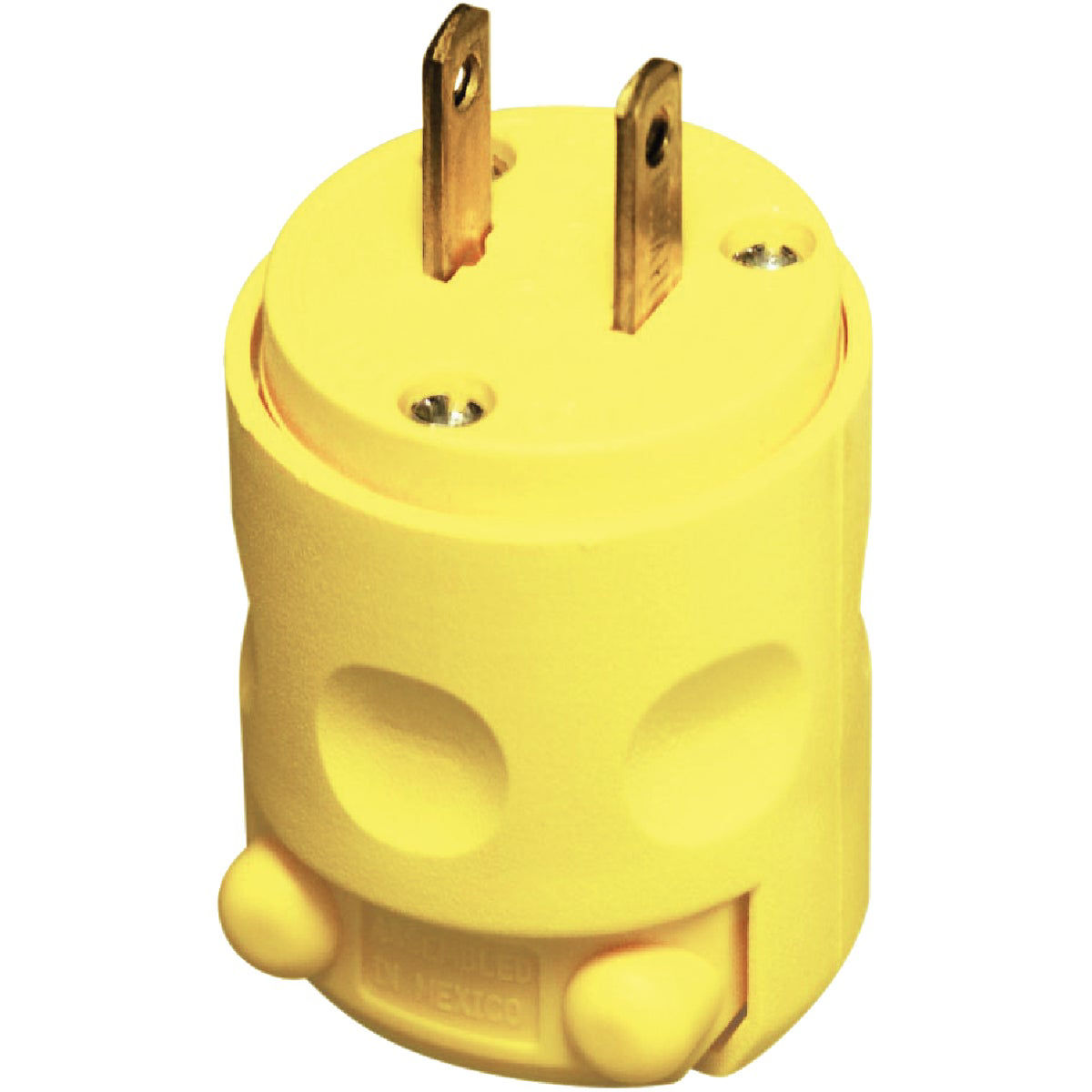 Leviton 15A 125V 2-Wire 2-Pole Residential Grade Cord Plug, Yellow | Do ...