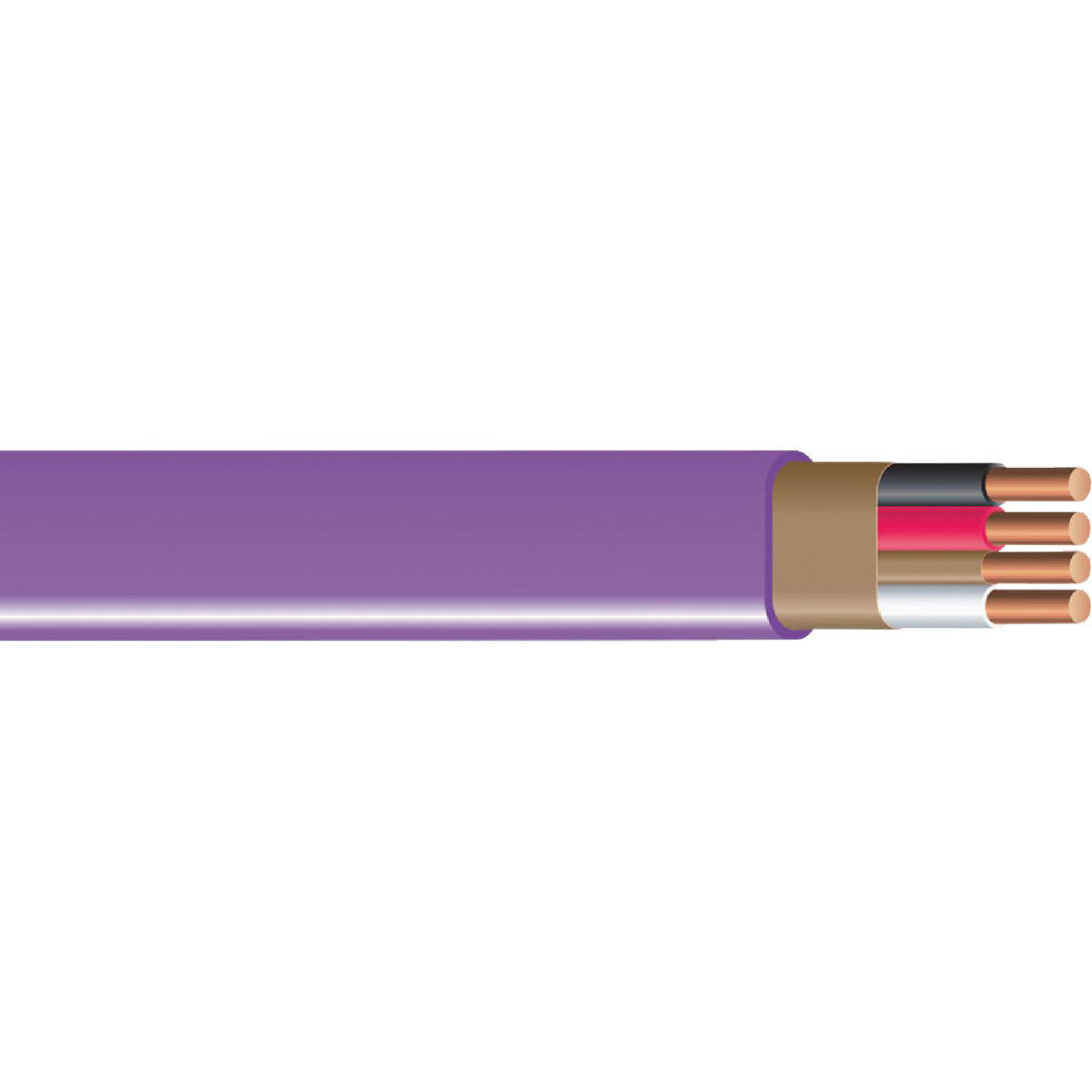Romex 100 Ft. 12/3 Solid Purple NMW/G Electrical Wire | Do it Best