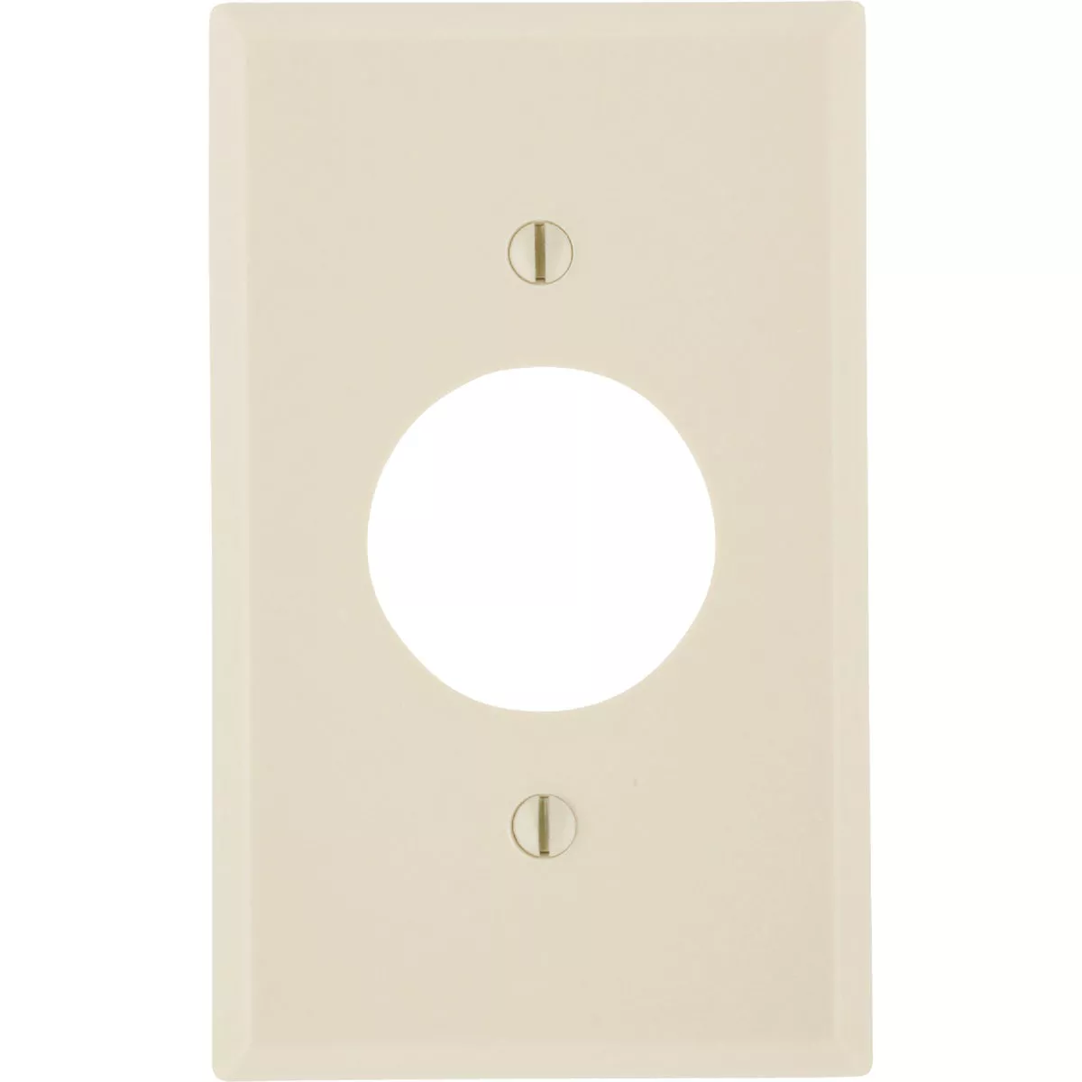 Leviton 1-Gang Smooth Plastic Single Outlet Wall Plate, Ivory | Do it Best