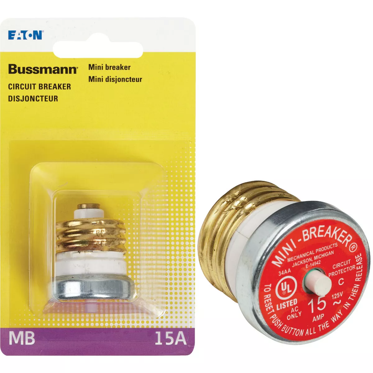 Bussmann 15A 125V Time-Delay Mini-Breaker | Do it Best