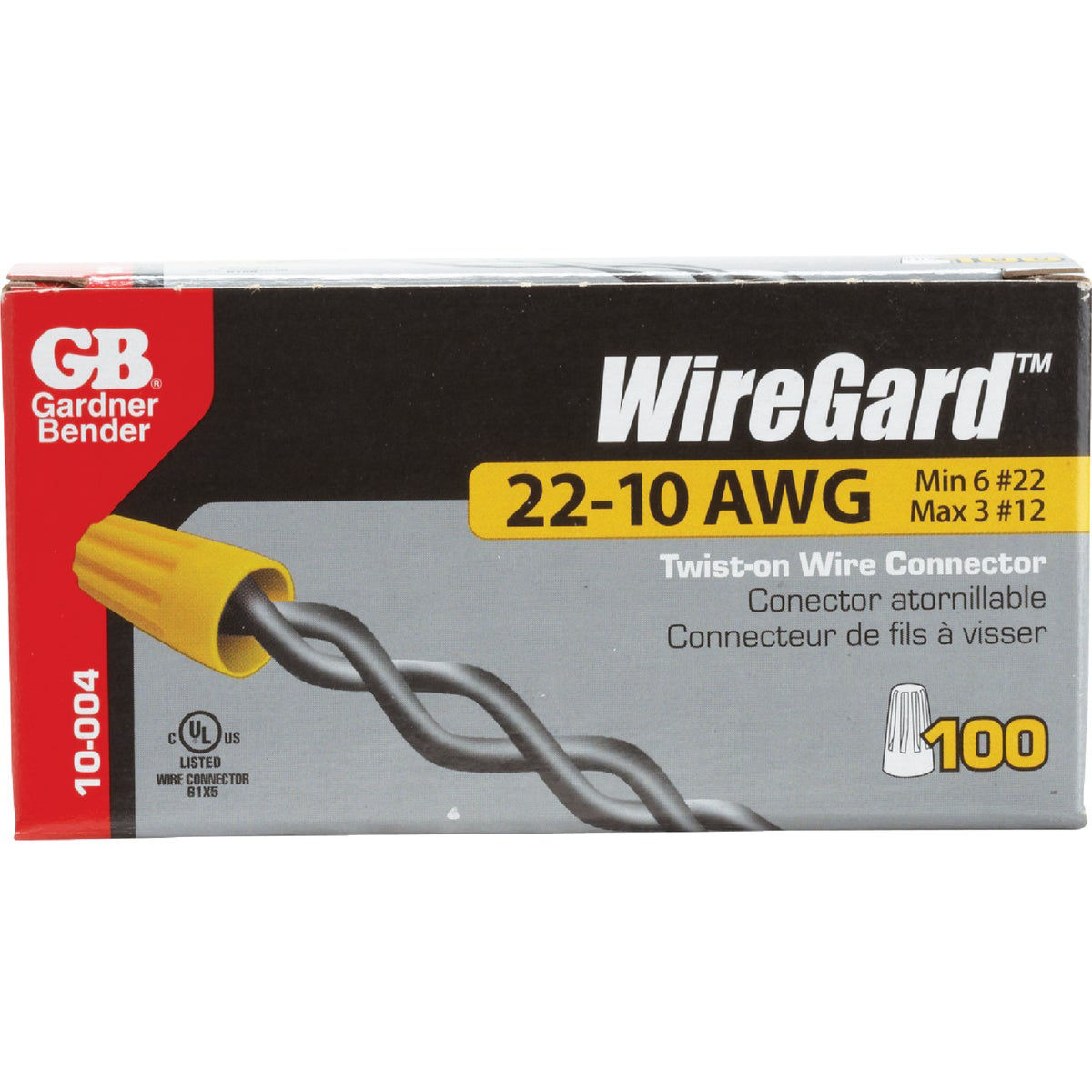 Gardner Bender WingGard Medium Yellow 18 AWG to 10 AWG Wire Connector ...