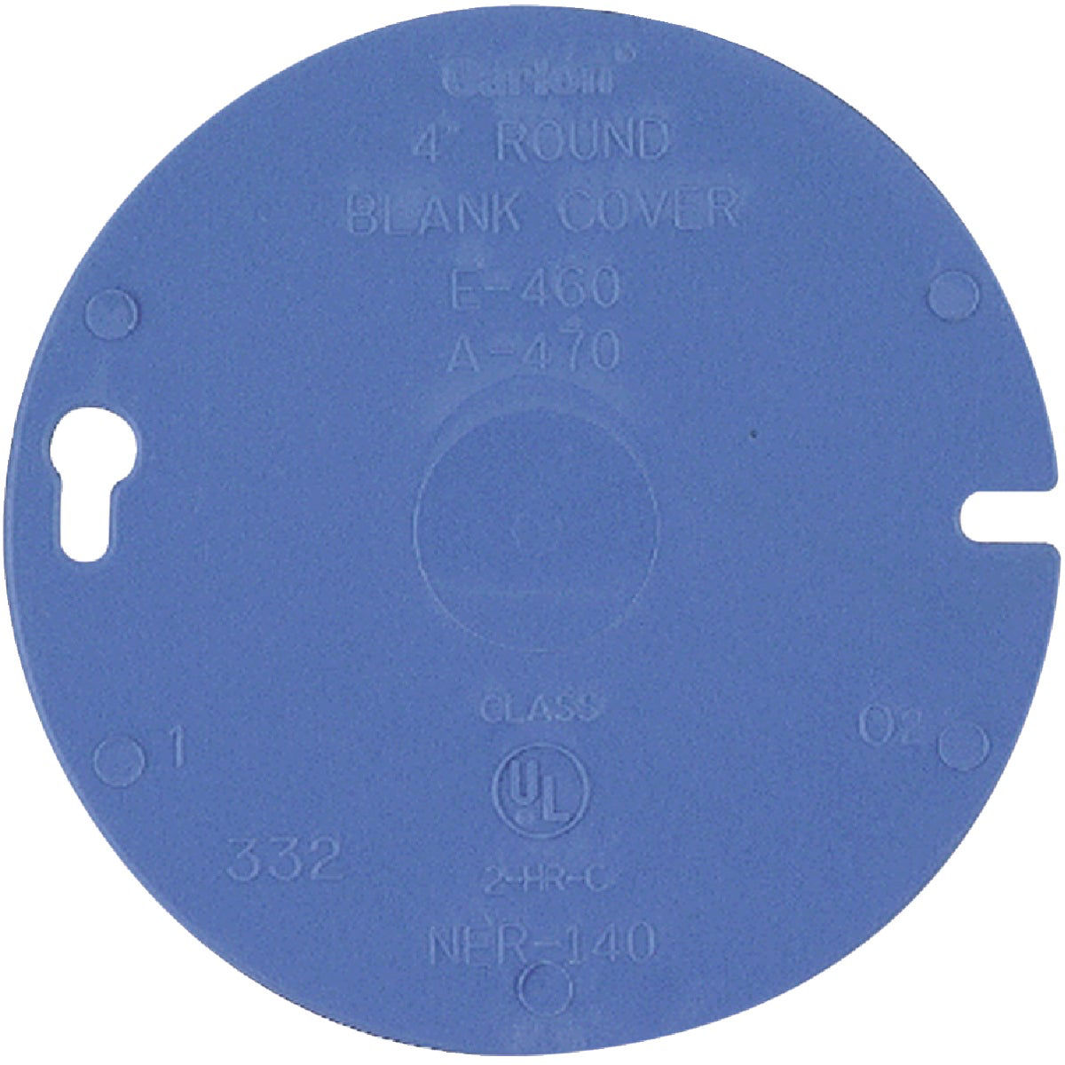 Carlon 4 In. Blank Blue Round Box Cover | Do it Best