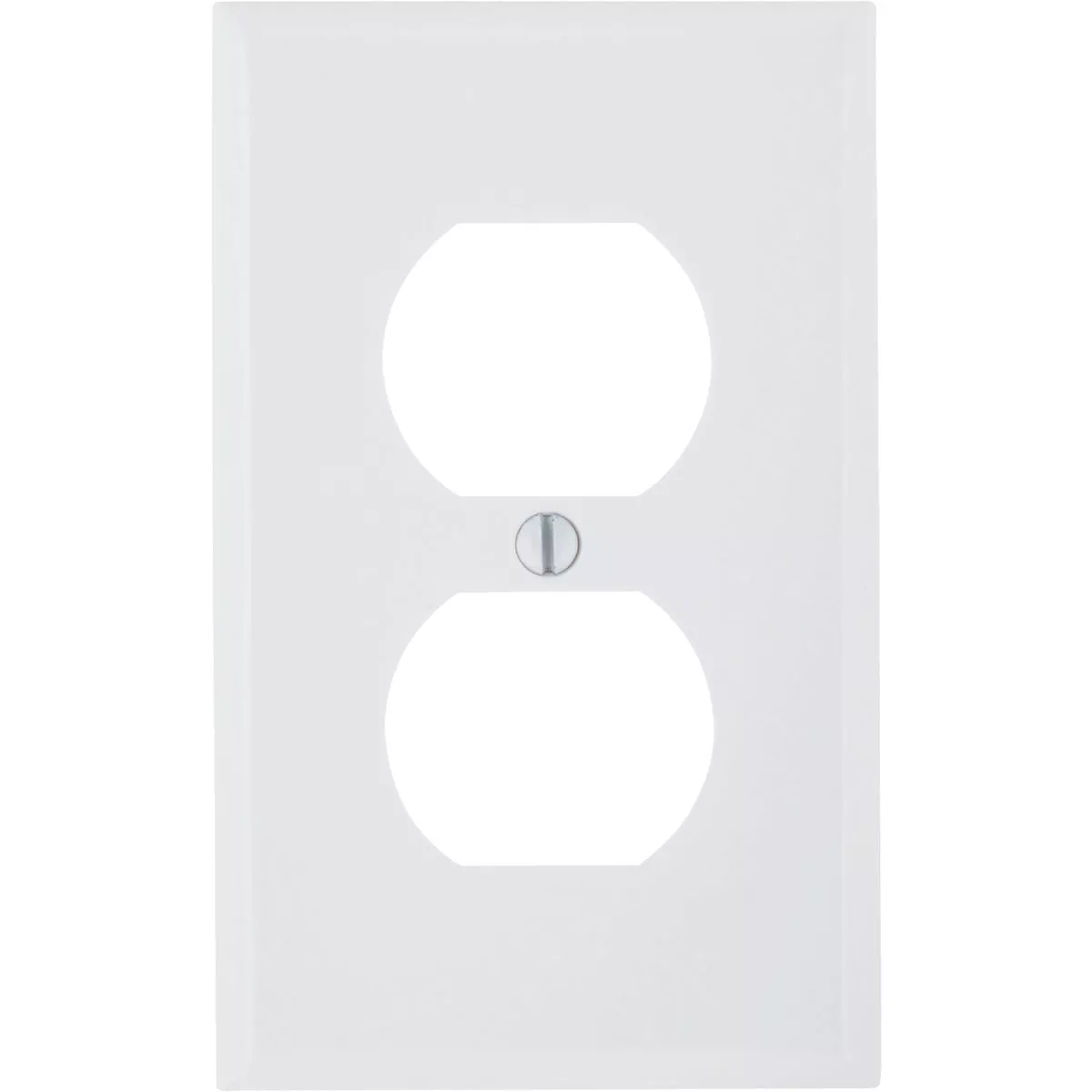 Leviton Commercial Grade 1-Gang Thermoplastic Outlet Wall Plate, White ...