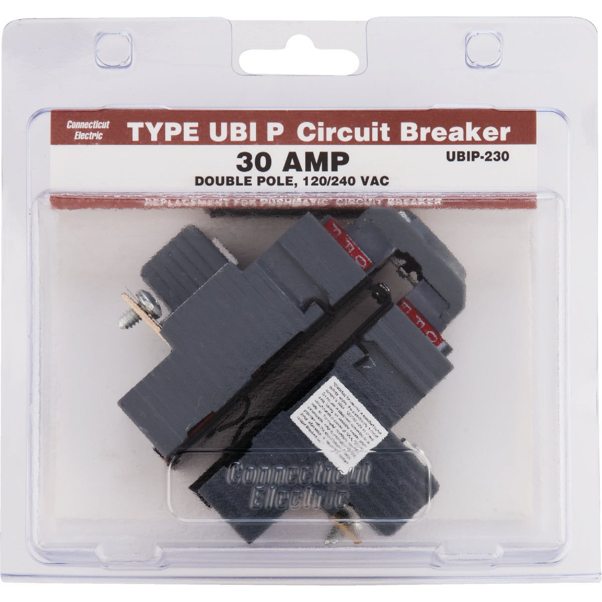 Connecticut Electric 30A Double-Pole Standard Trip Packaged Replacement ...