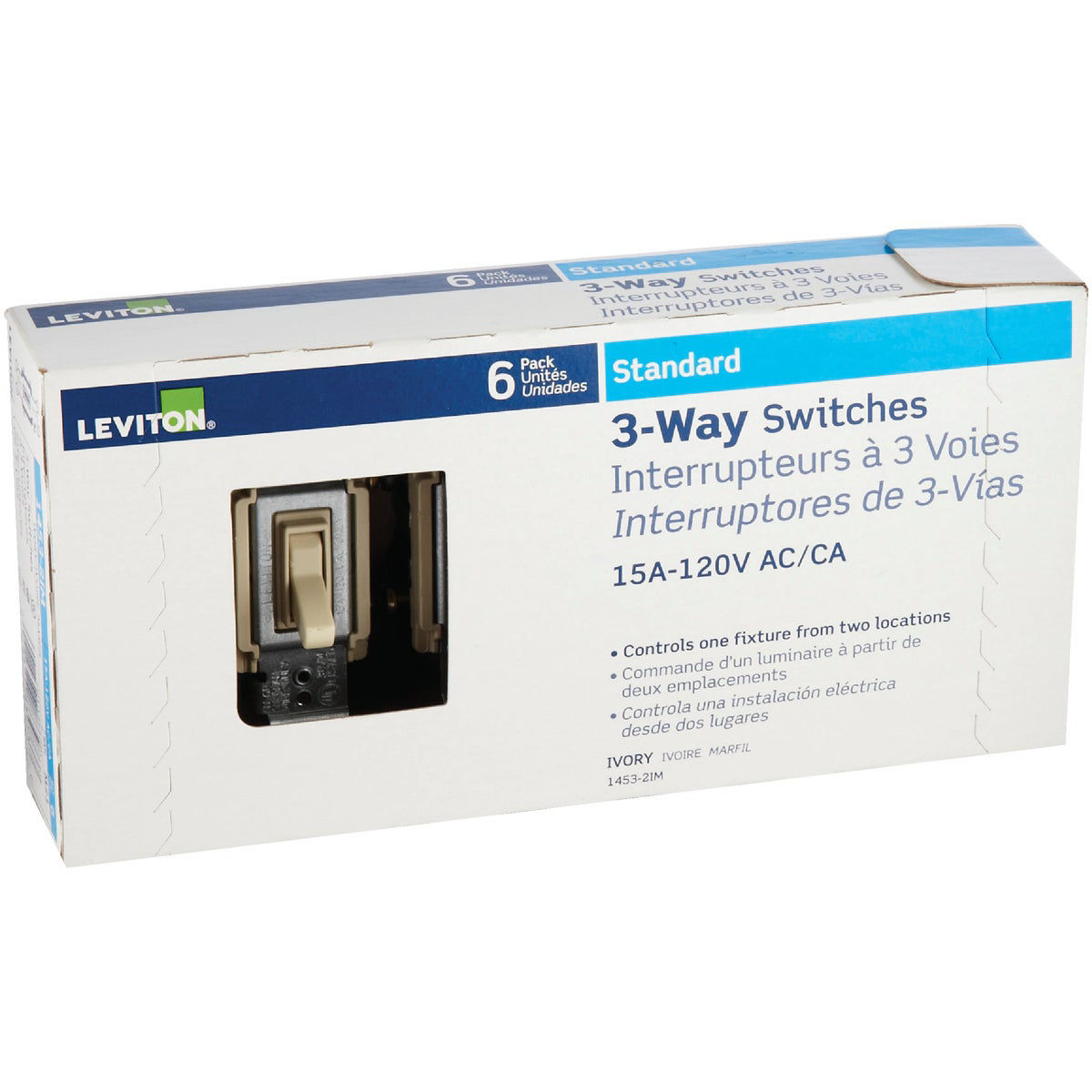Leviton Toggle Ivory 15A 3-Way Switch (6-Pack) | Do it Best