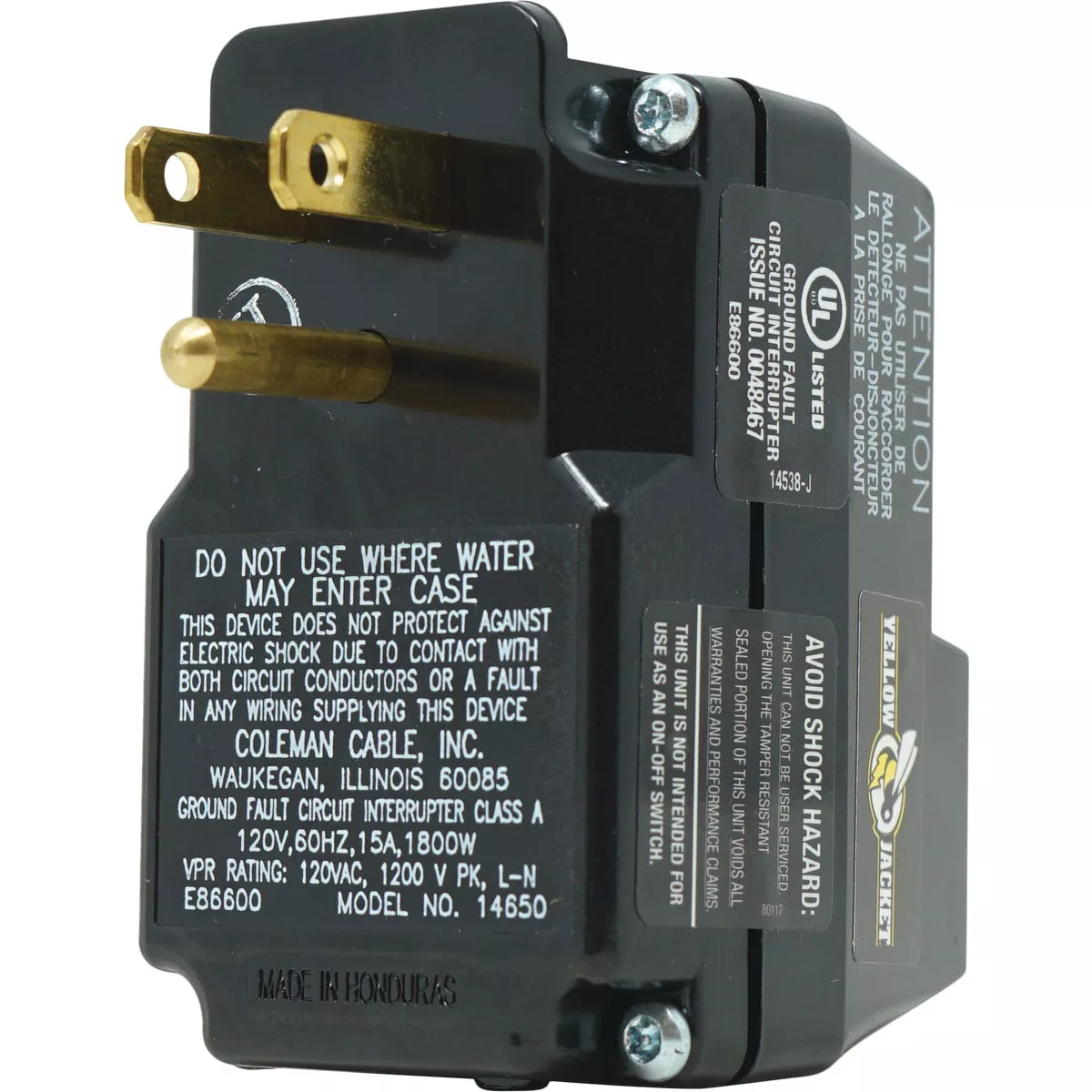 Yellow Jacket 15A 120V GFCI Portable Plug-In Adapter | Do it Best