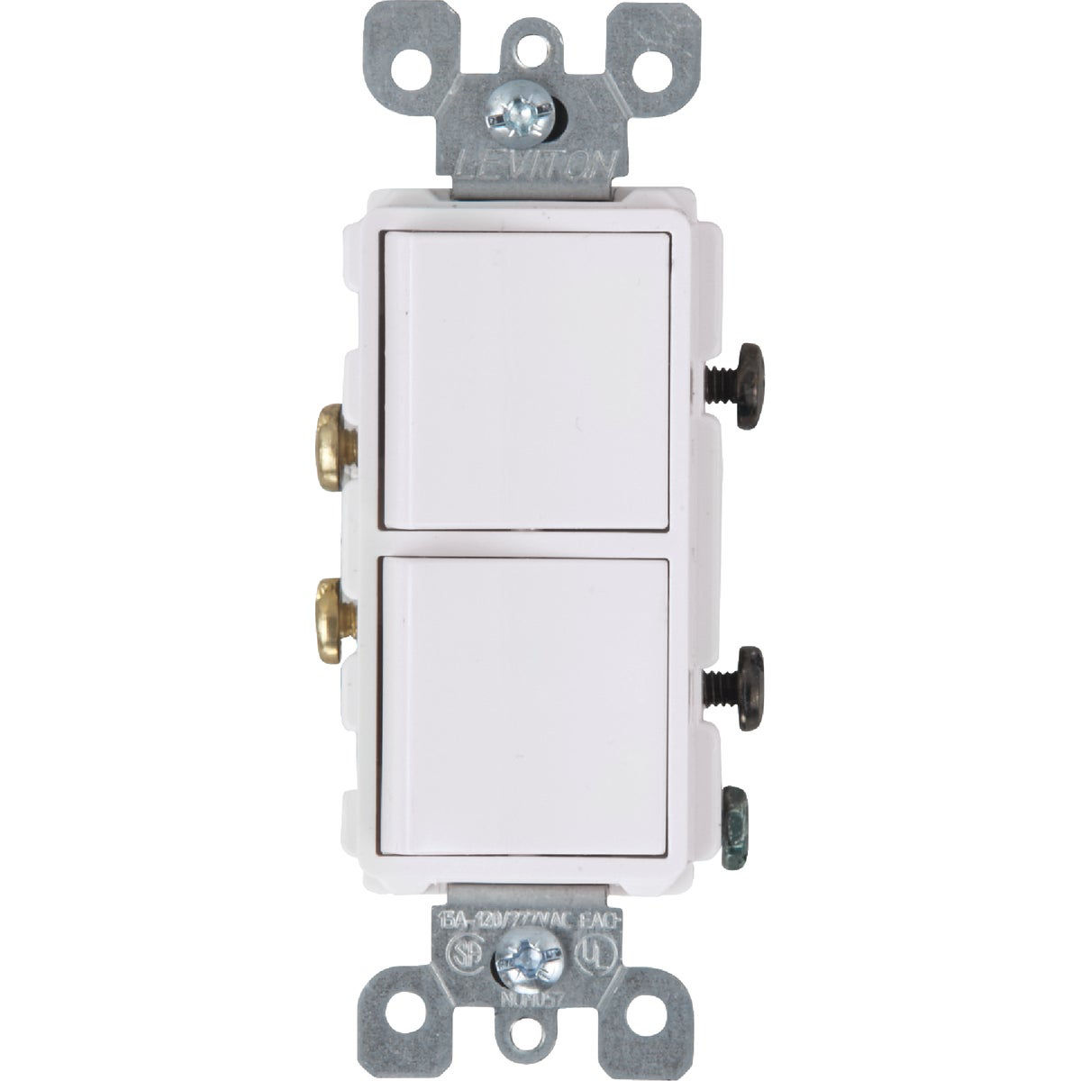 Leviton Single Pole White 15A Duplex Switch | Do it Best