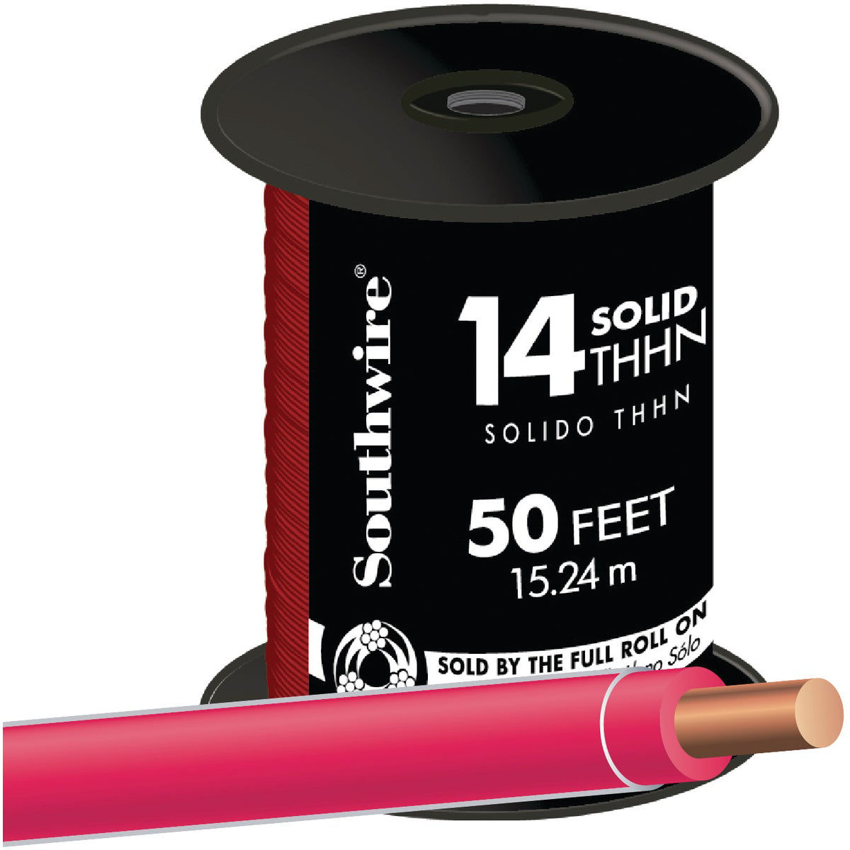 Southwire 50 Ft. 14 AWG Solid Red THHN Electrical Wire | Do it Best