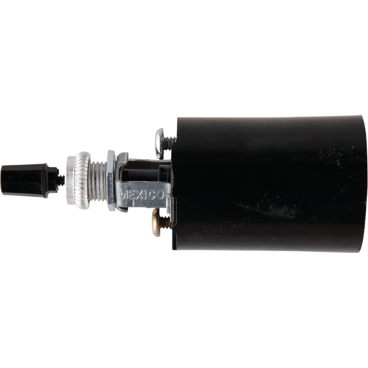 Leviton Bottom Turn-Knob Medium Base Black Lamp Socket | Do it Best