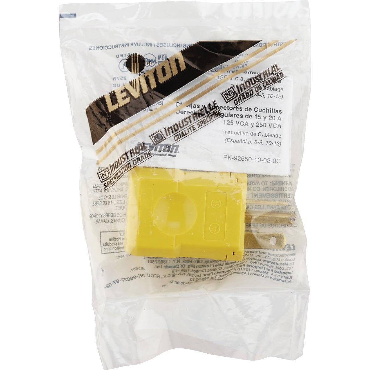 Leviton 20A 250V 3-Wire 2-Pole Python Cord Plug | Do it Best