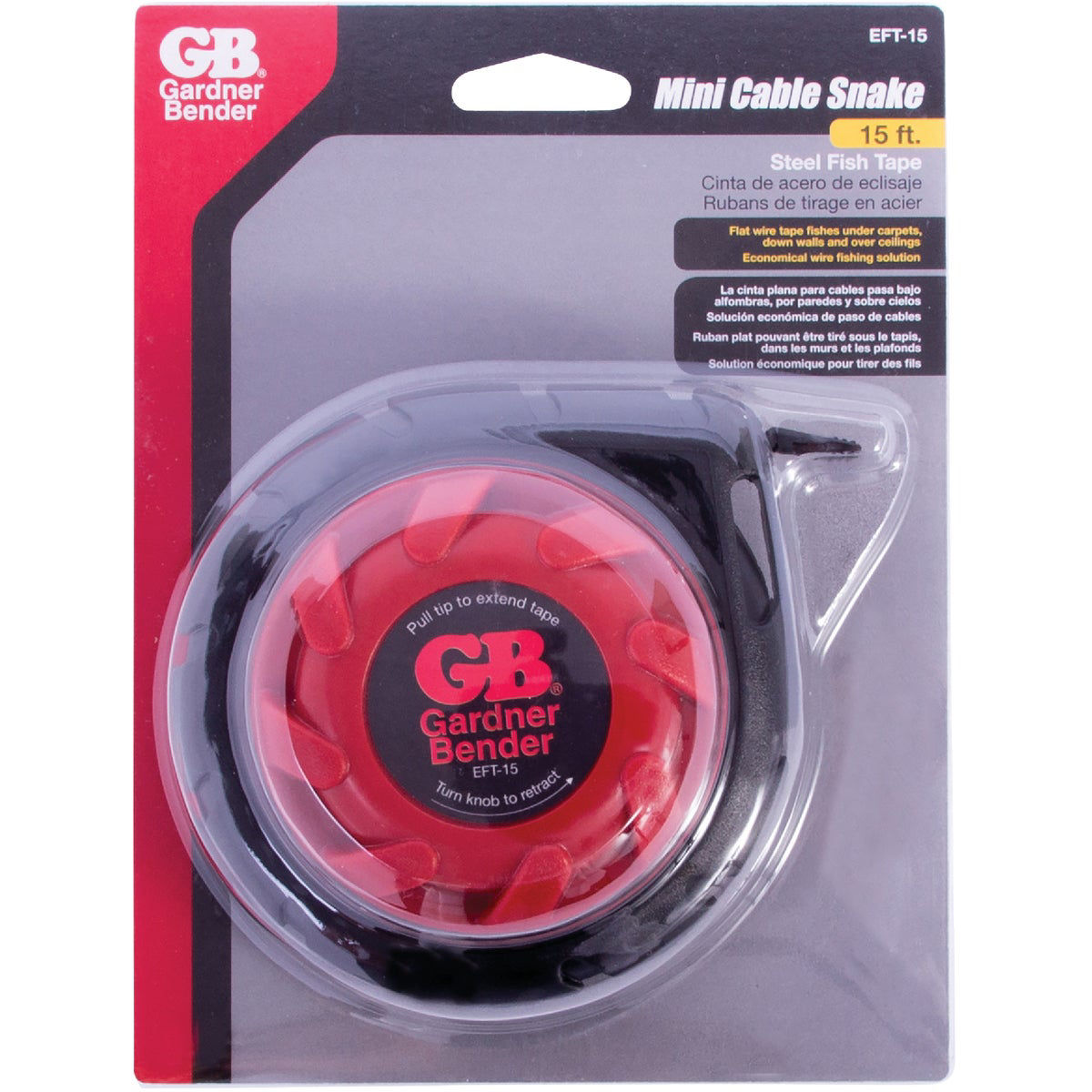 Gardner Bender 1/4 In. W. x 15 Ft. L. Steel Mini Cable Snake | Do it Best