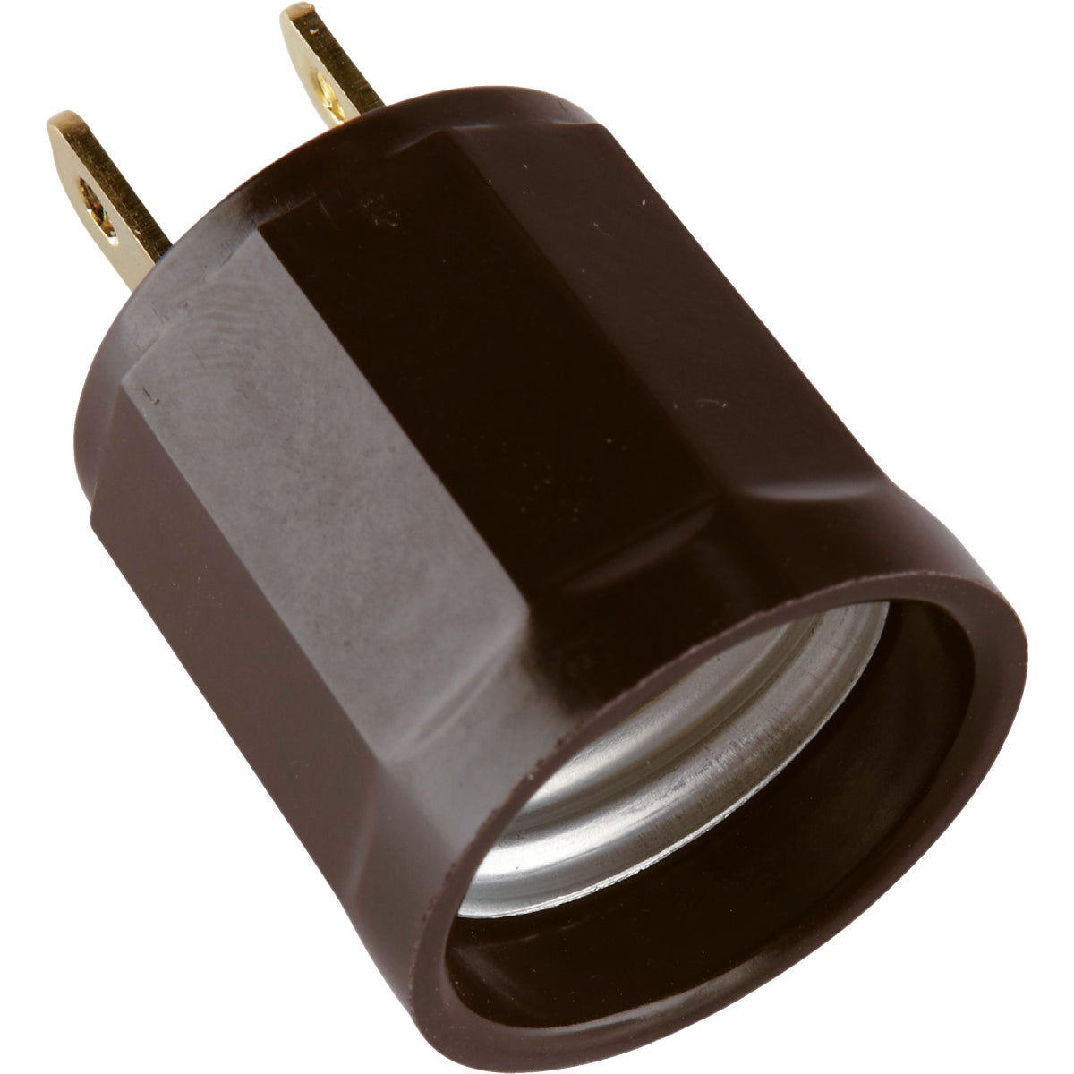Leviton 600W 125V Brown Outlet to Light Socket Adapter | Do it Best