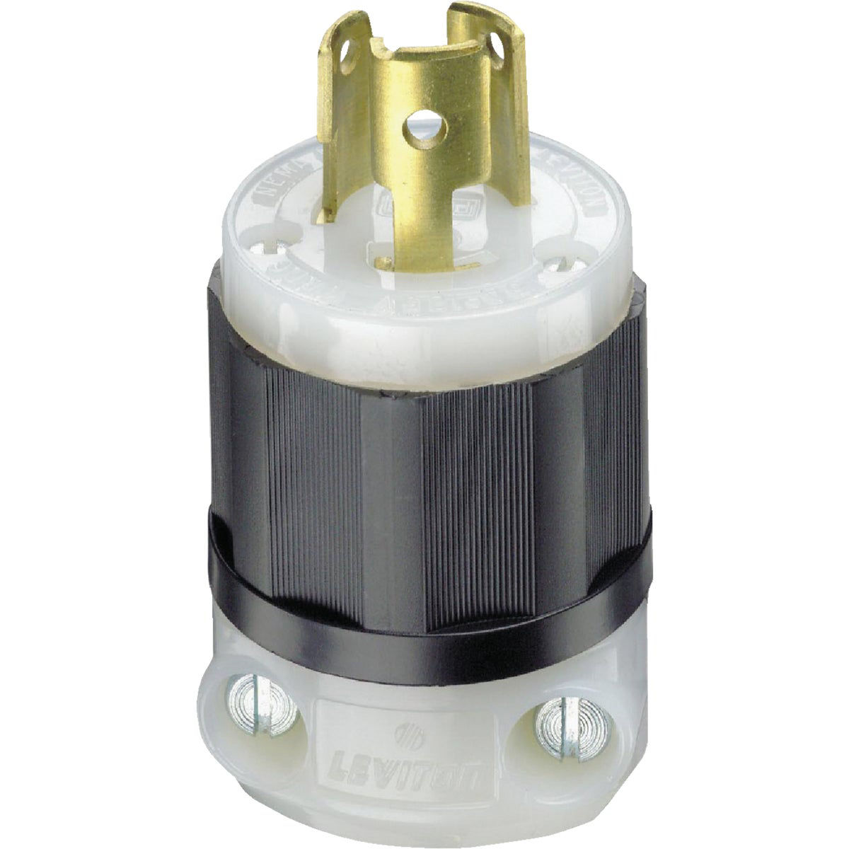 Leviton 15A 125V 3-Wire 2-Pole Industrial Grade L5-15P Locking Cord ...