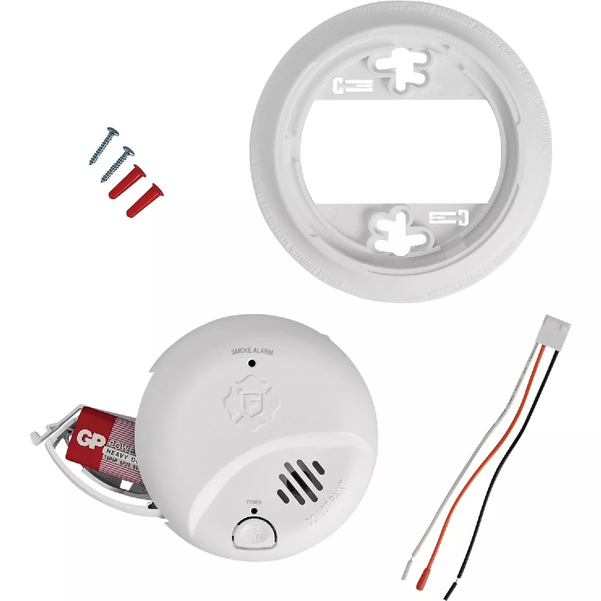 First Alert SMI100-AC Interconnect Hardwire Smoke Alarm with Battery ...