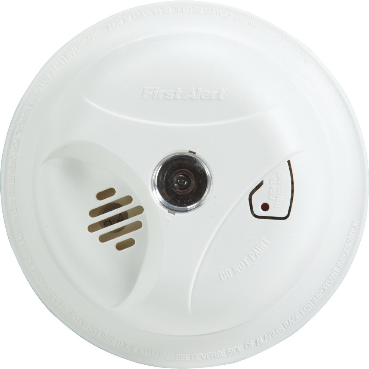 First Alert Battery Operated 9V Ionization Smoke Alarm with Light | Do ...