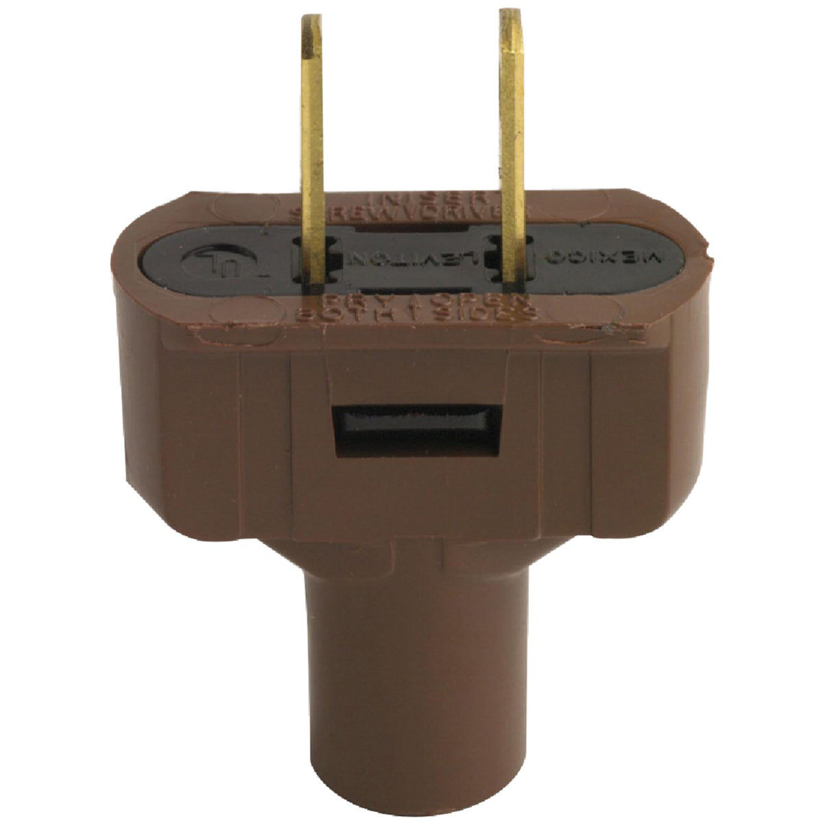 Do it 15A 125V 2-Wire 2-Pole Vinyl Cord Plug, Brown | Do it Best