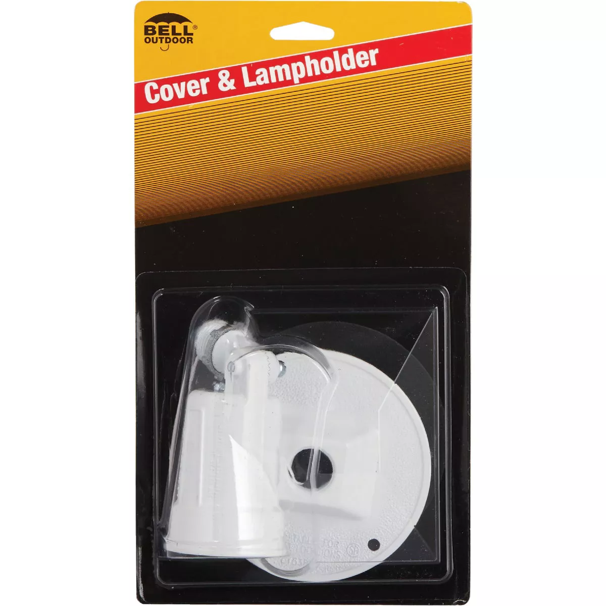 Bell White 150W Die-Cast Metal Round Weatherproof Single Outdoor ...