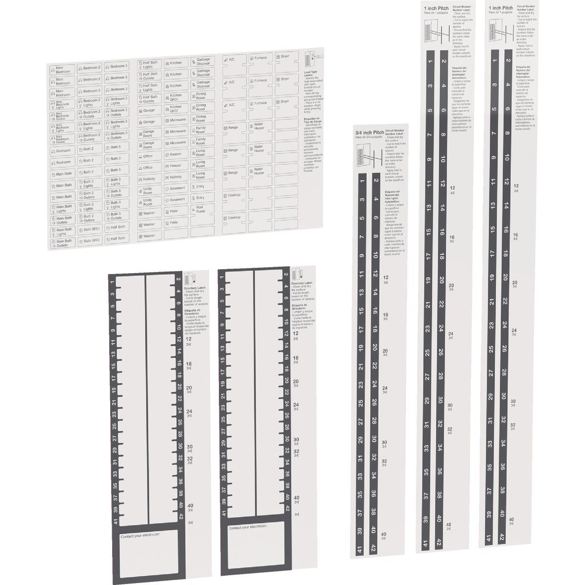 Square D 42-Space Universal Circuit Directory for Load Centers | Do it Best