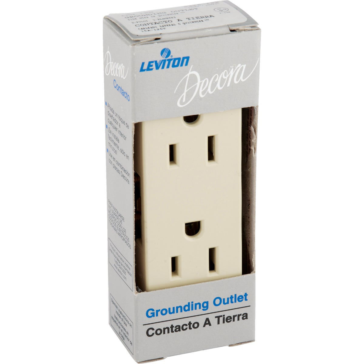 Leviton Decora 15A Ivory Residential Grade 5-15R Duplex Outlet | Do it Best