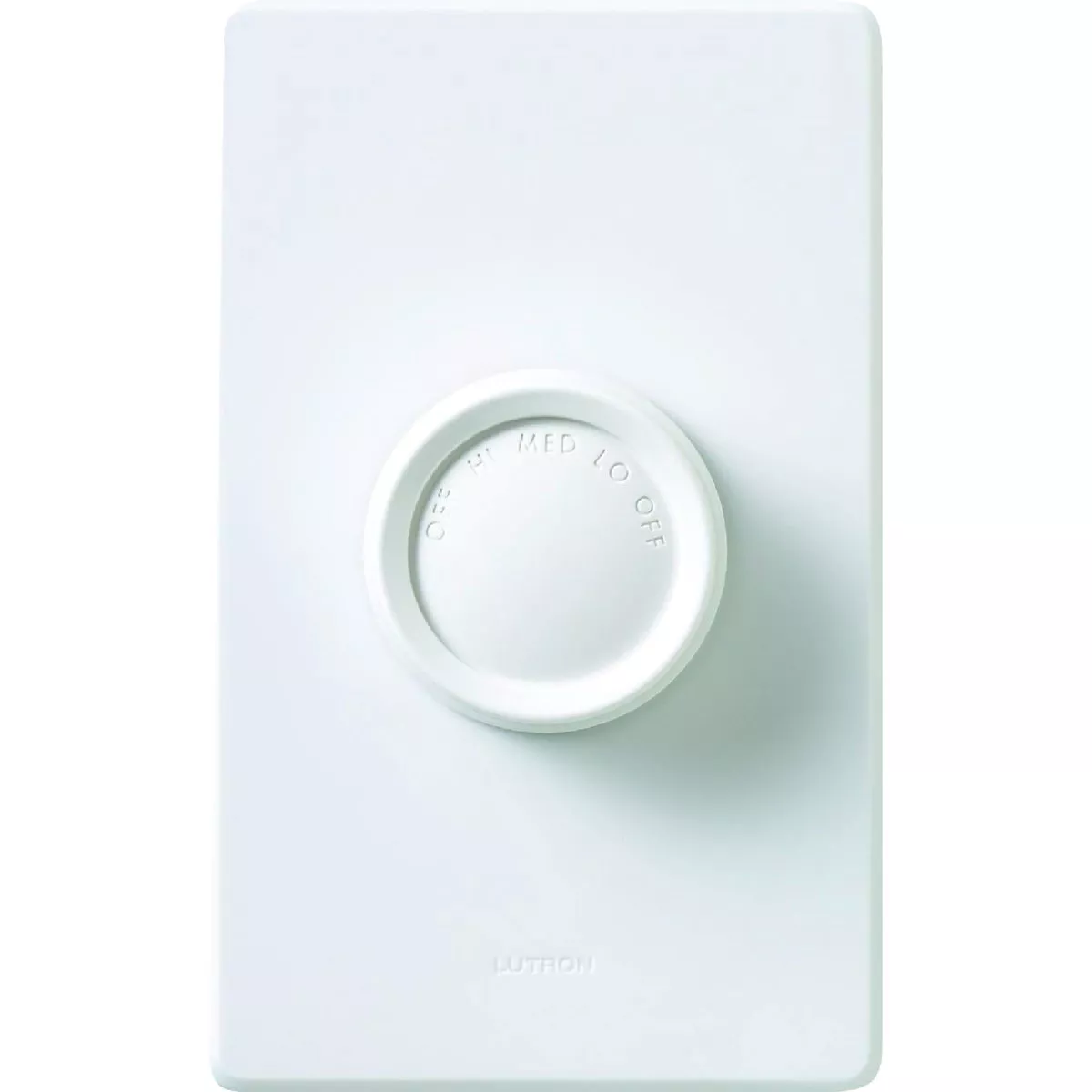 Lutron Ivory/White 3-Speed Single-Pole Rotary Fan Control Switch | True ...