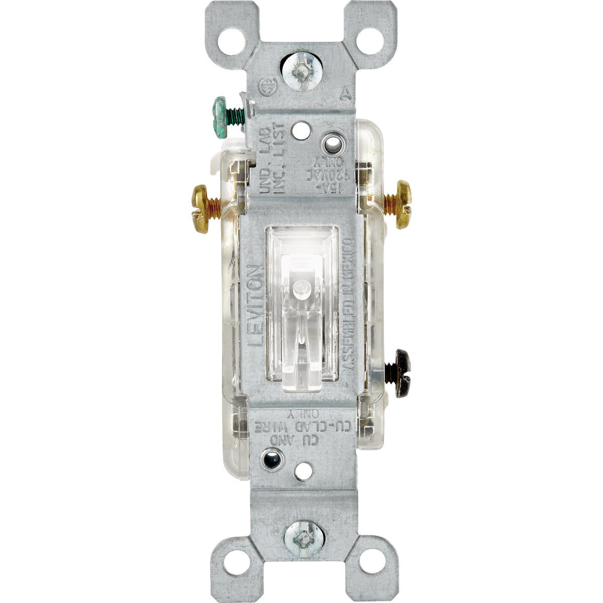 Leviton Illuminated Toggle Clear 15A 3-Way Switch | Do it Best