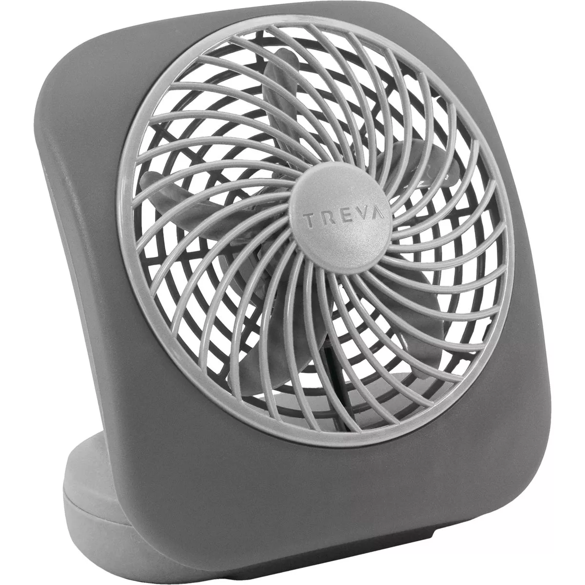 Treva 5 In. 2-Speed Gray Battery Operated Table Fan | Do it Best